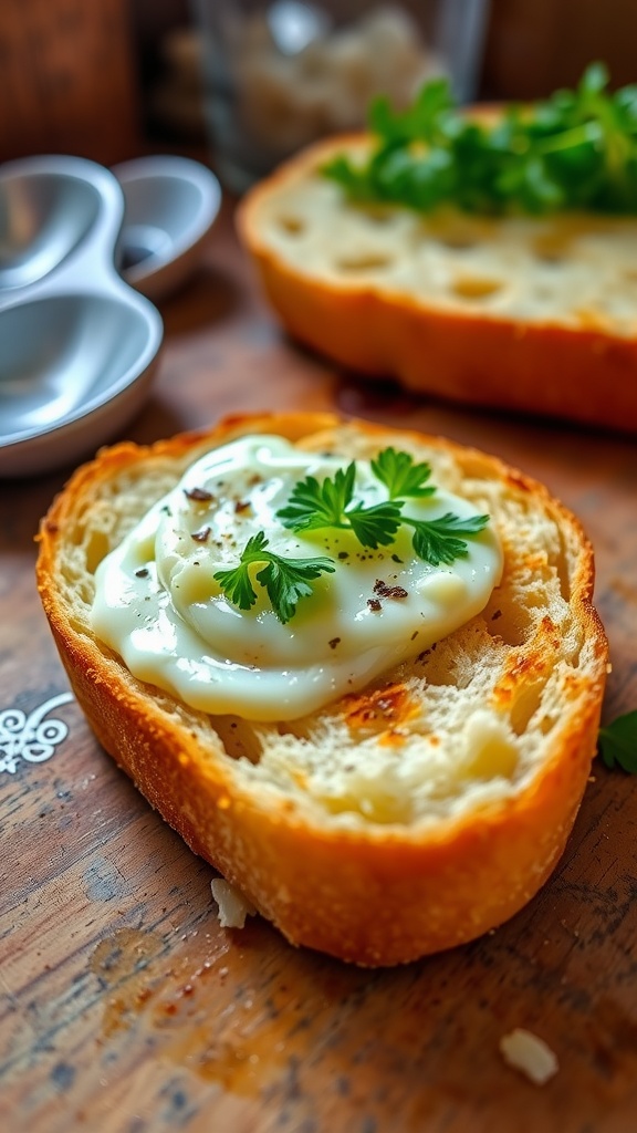 Quick And Easy 1 Minute Garlic Bread Recipe